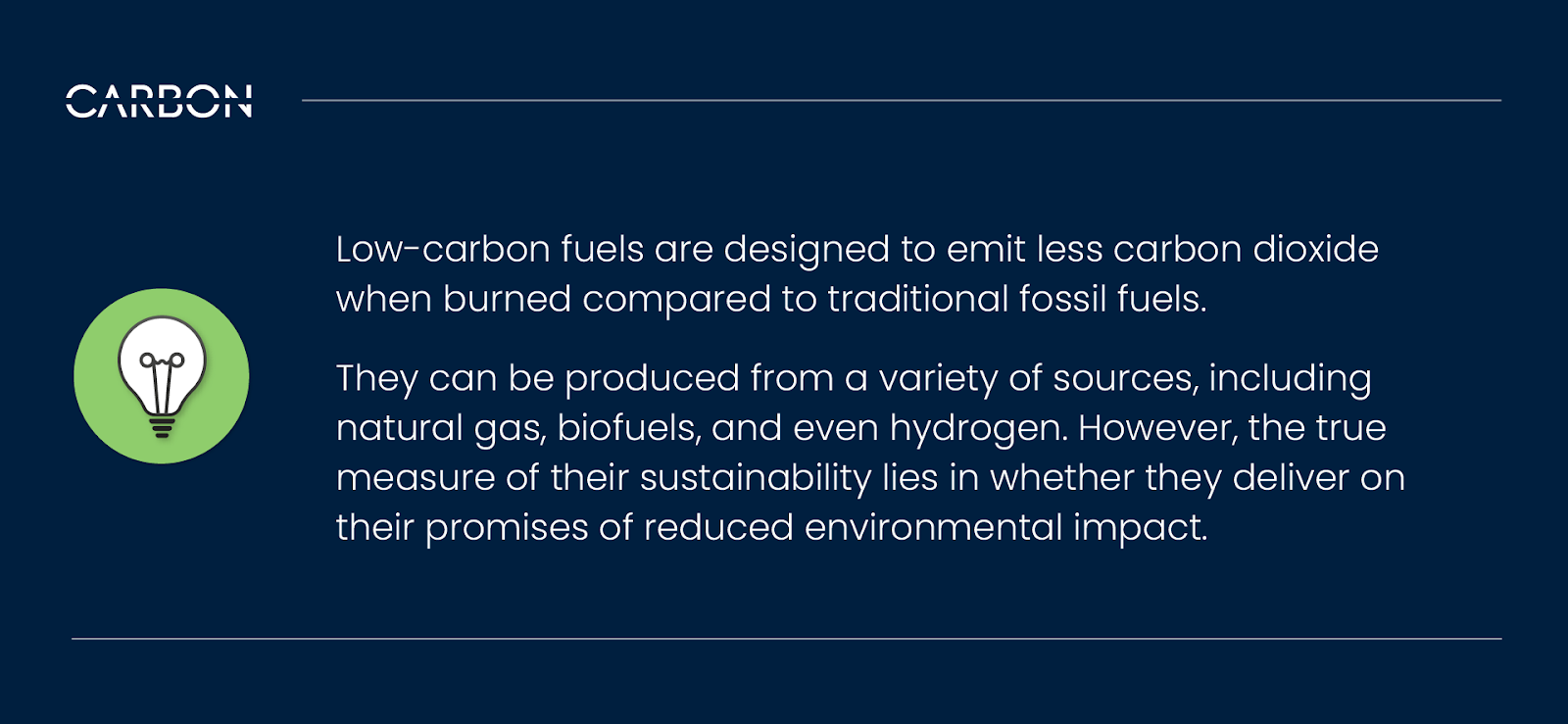 Can Low-Carbon Fuels Reduce GHG Emissions?